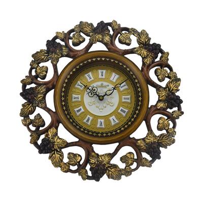 Round Grape Vine 19-inch Wall Clock - Overstock - 9278304