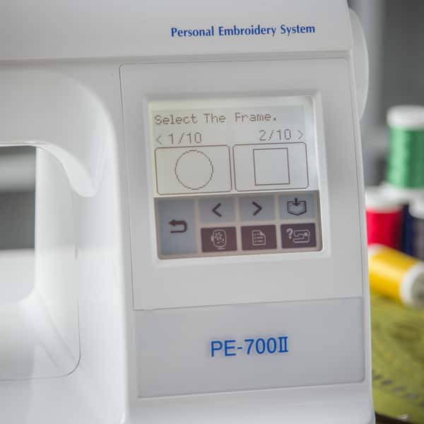 Brother PE700II Embroidery Machine with Embroidery Starter Kit - Bed ...