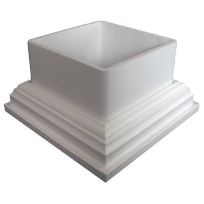 White 5x5-inch PVC Adapter (Set of 2) - Overstock - 9286505
