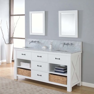 Direct. Vanity Sink 70-inch Xtraordinary Spa Premium Pearl White Double ...