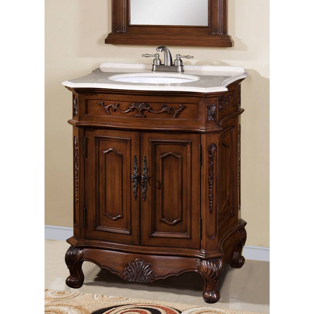 ICA Furniture Veronica Single Sink Bathroom Vanity - Overstock - 9291579