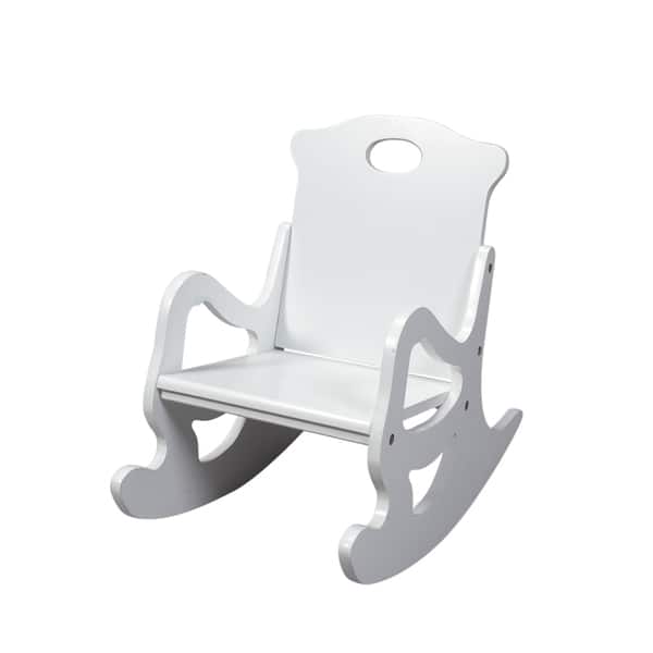 Gift Mark Home Resting Single Seat White Puzzle Rocking Chair - Bed ...