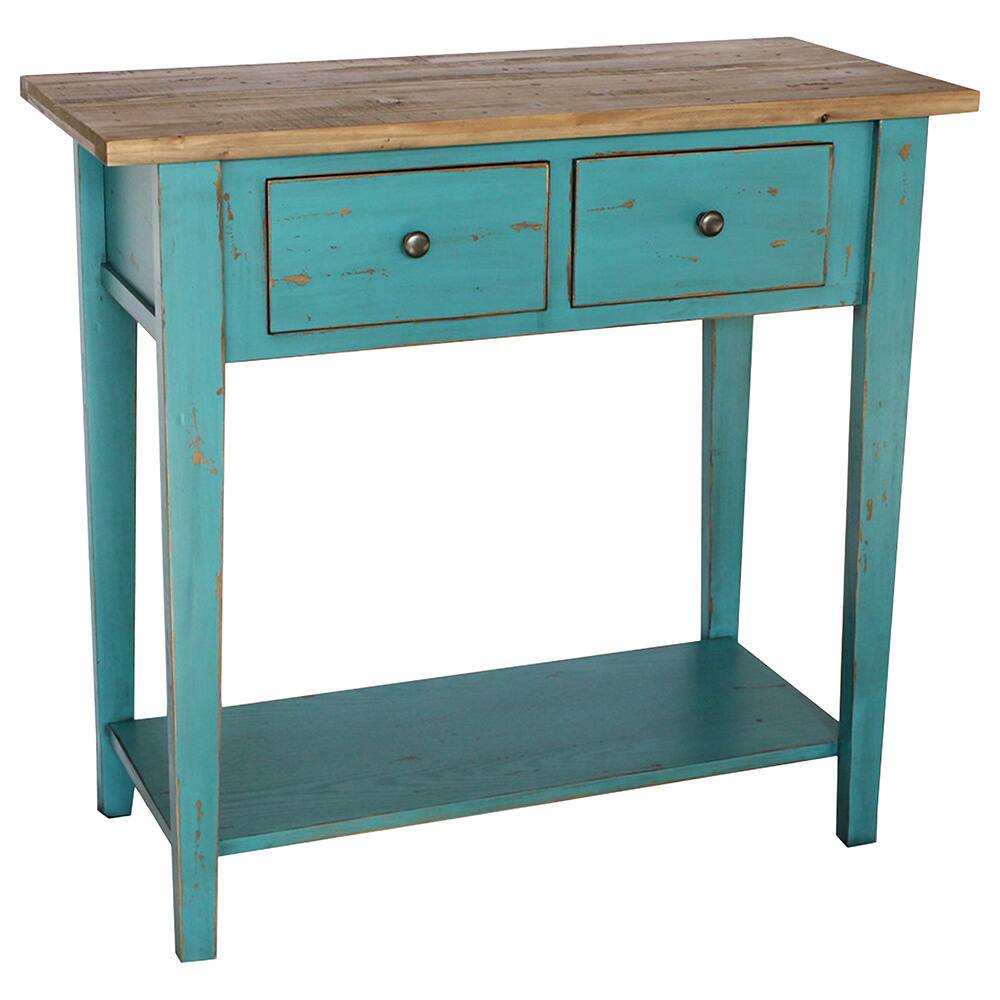 VIP Aerilyn 2-drawer Sophie Blue Console Table - Overstock - 9320365