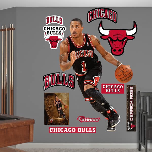 Fathead Derrick Rose Away Wall Decals - Bed Bath & Beyond - 9320380