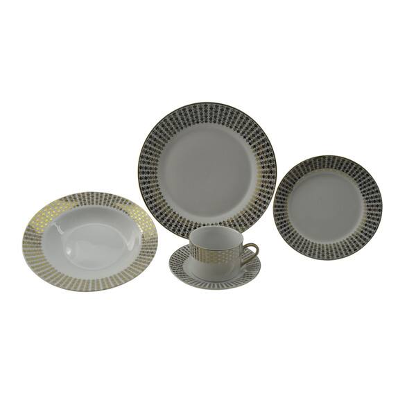 String of Hearts Porcelain 40-piece Dinnerware (Set for 8) - Bed Bath ...