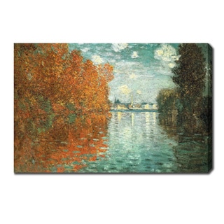 Claude Monet 'Autumn effect at Argenteuil' Oil on Canvas Art - Multi ...