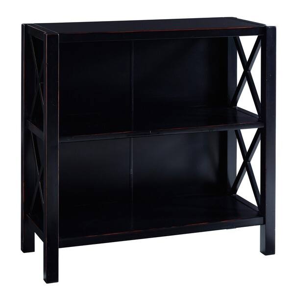 Porch & Den Summit 3-shelf Ebony with Rub Thru Bookcase - Bed Bath ...