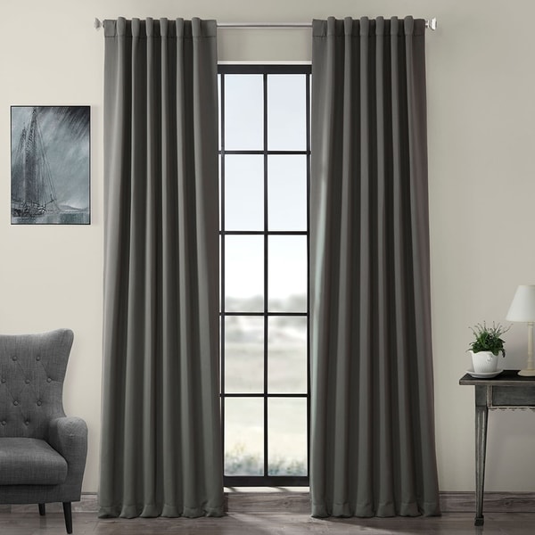 Exclusive Fabrics Anthracite Grey Blackout Curtain Panel Pair 2 Panels On Sale Bed Bath Beyond 9366680