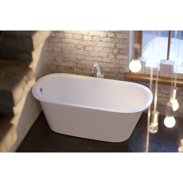Aquatica Inflection A-F-Wht Freestanding Cast Stone Bathtub - Bed Bath ...