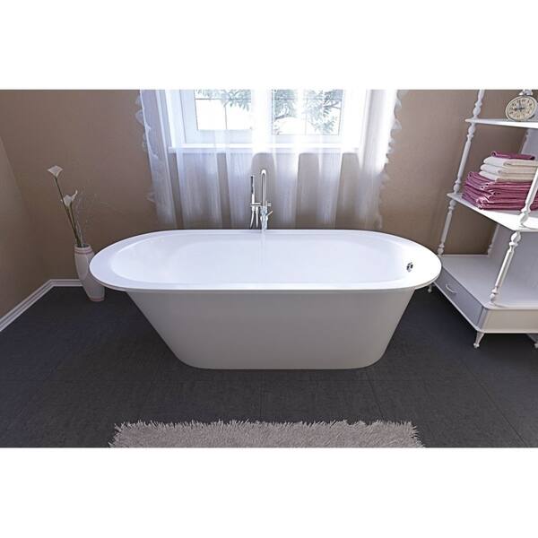 Aquatica Inflection A-F-Wht Freestanding Cast Stone Bathtub - Bed Bath ...