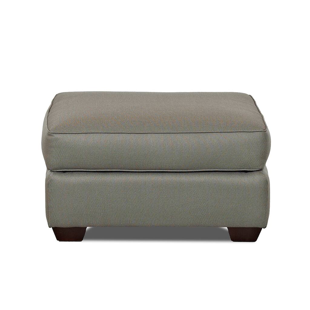 Made to Order Purelife Larson Grey Ottoman - Overstock - 9378915