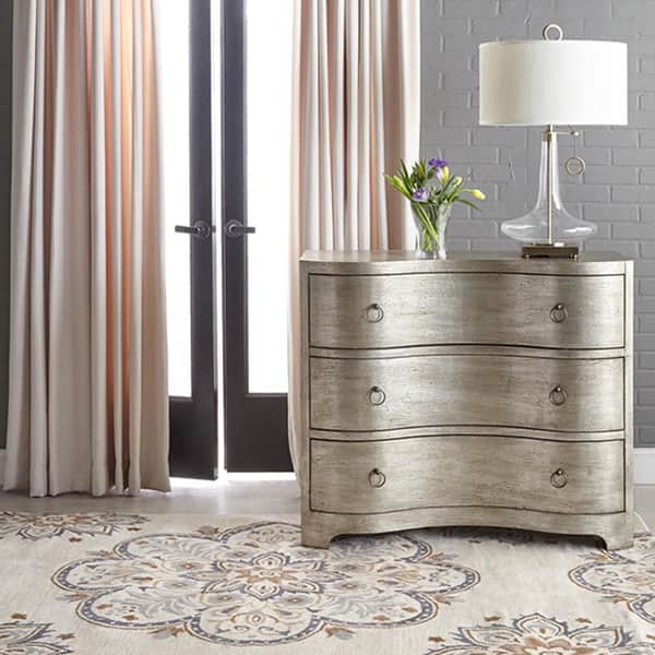 Elk Home Greybeau Antique Silver Leaf 40 Inch Wide Chest - Bed Bath ...