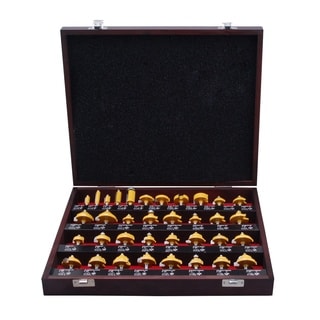 Professional Woodworker 35-piece Router Bit Set with 1/ 4-inch Shank ...