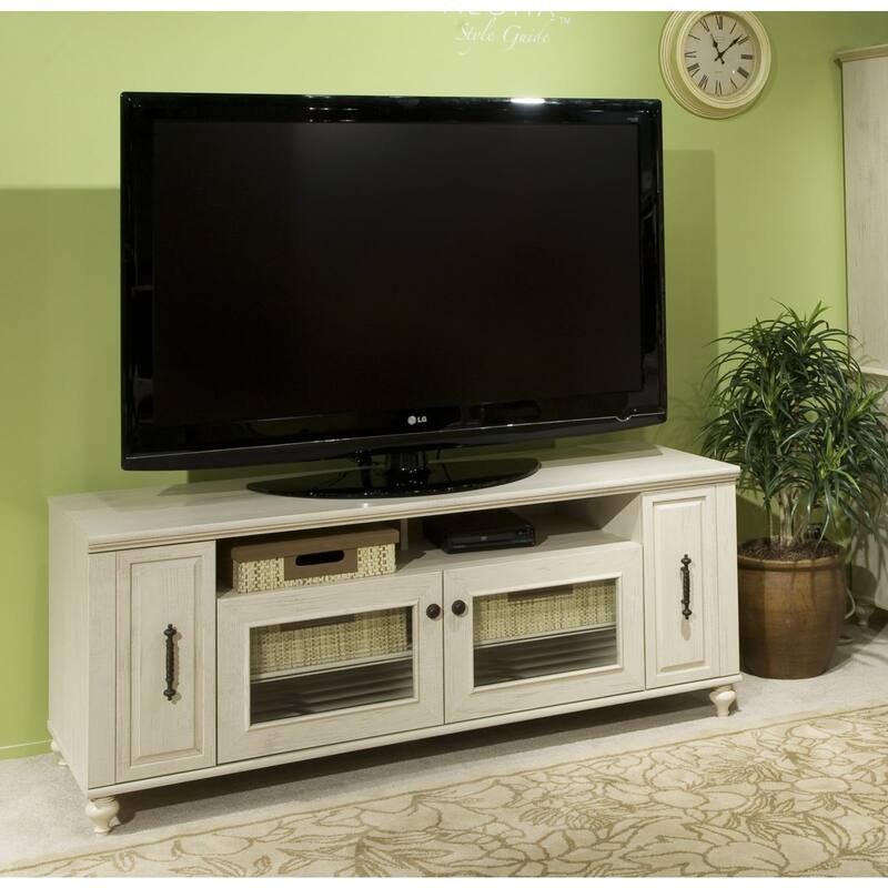 Volcano Dusk TV Stand with Pull-out Media Storage - Overstock - 9396966