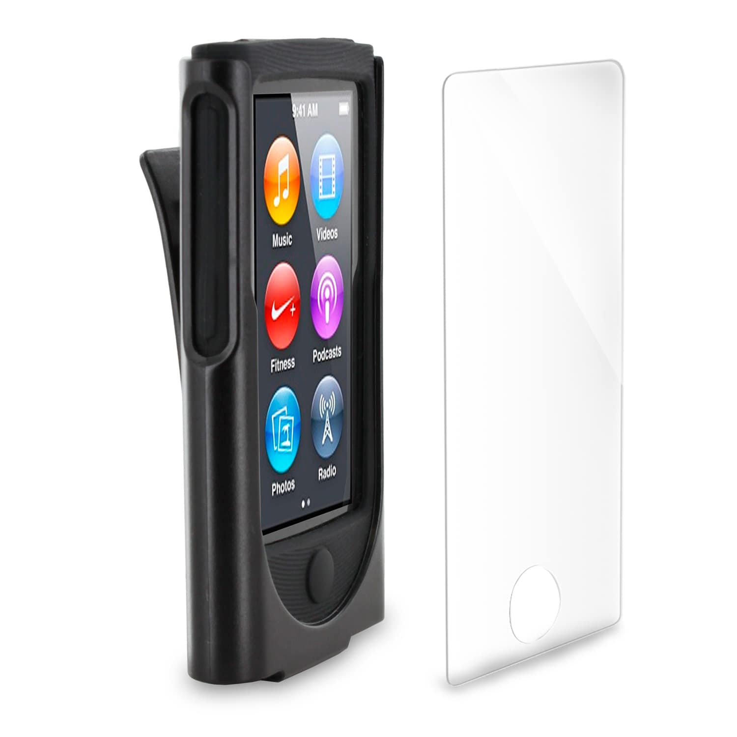 INSTEN Clear iPod Case Cover with Belt Clip/ LCD Protector for Apple ...