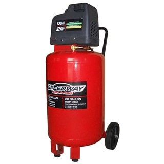 Speedway 20-gallon Vertical Air Compressor with Oil Free Pump - Red ...