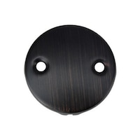 Premier Copper Products Two-Hole Oil Rubbed Bronze Overflow Cover/ Face ...