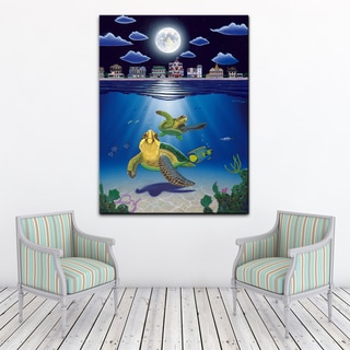 David Dunleavy 'Turtle Drive' Canvas Wall Art - Bed Bath & Beyond - 9420815