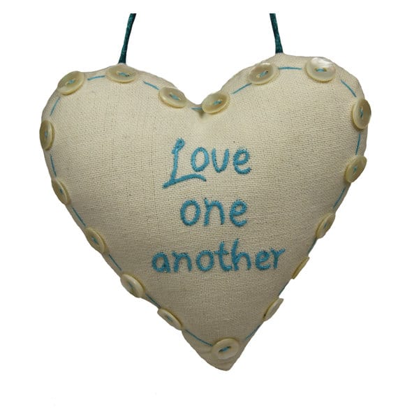 Handmade 'Love One Another Decorative' Sign , Handmade in India - Bed ...