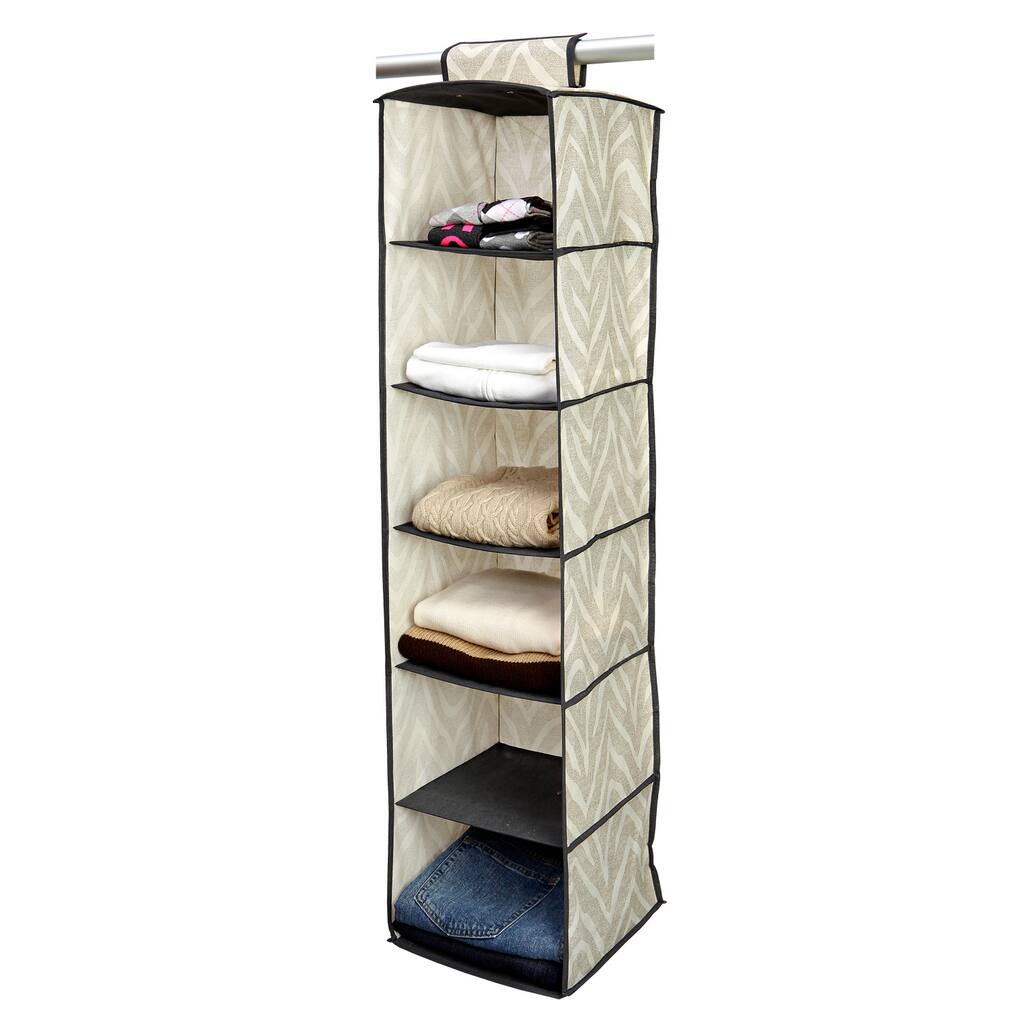 The Macbeth Collection Natural Zebra 6-shelf Organizer - Overstock ...
