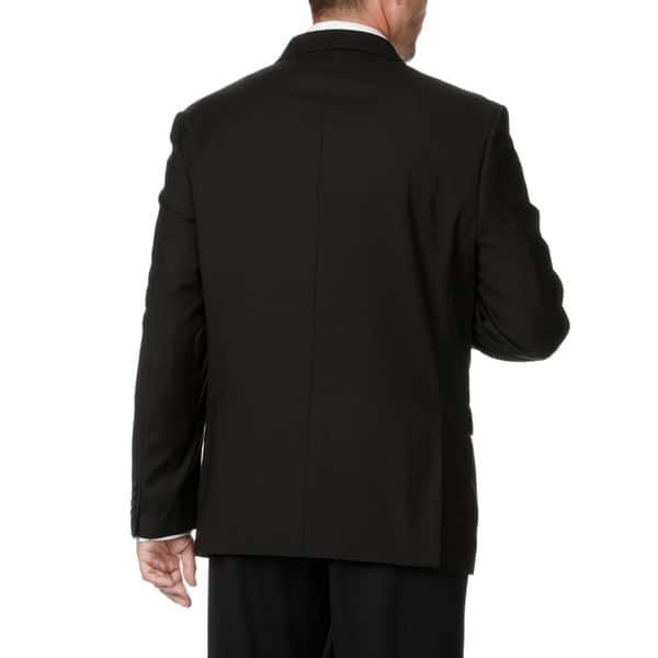 Caravelli Italy Men's Black Double Breasted Suit 48L/ 43W Size in Black ...