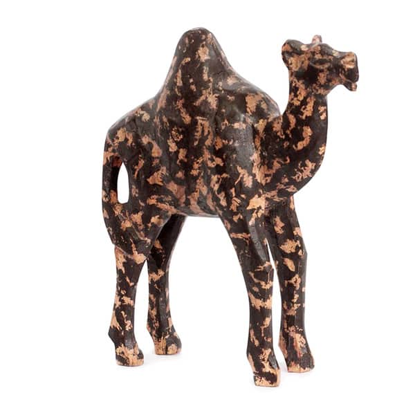 Handcrafted Sese Wood 'African Camel' Sculpture (Ghana) - Bed Bath ...