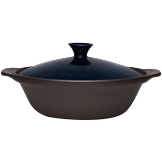 Thermatec 101-ounce Clay Pot with Blue Lid - Bed Bath & Beyond - 9465633