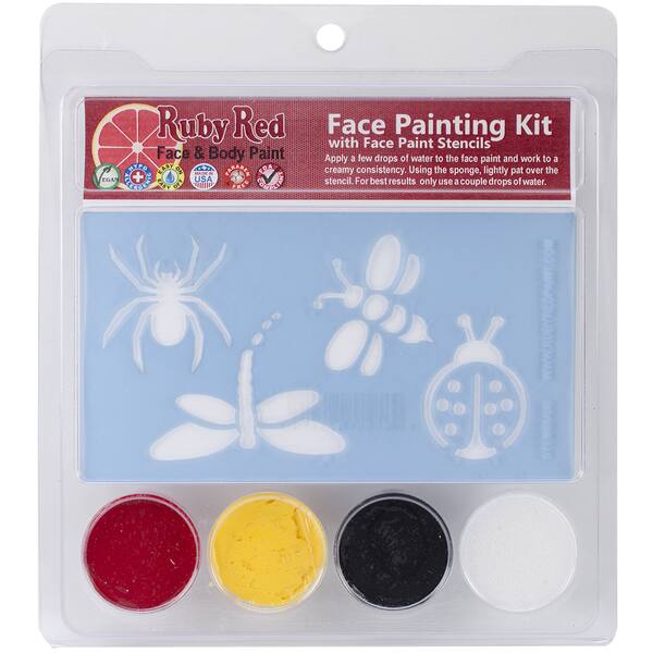 Ruby Red Face Painting Stencil Kit-Bugs - Bed Bath & Beyond - 9476036