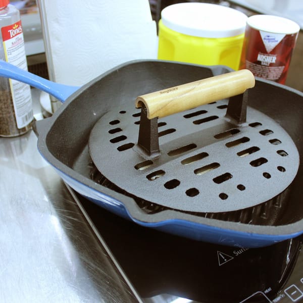 Cast Iron Slotted Steak Press - Bed Bath & Beyond - 9488293