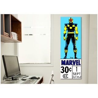 iCanvas Marvel Comic Book Nova Price Tag Panoramic Canvas Print Wall ...