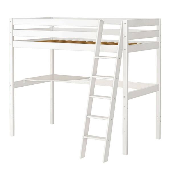 High Roller High Bed with Angle Ladder and Corner Desk - Bed Bath ...