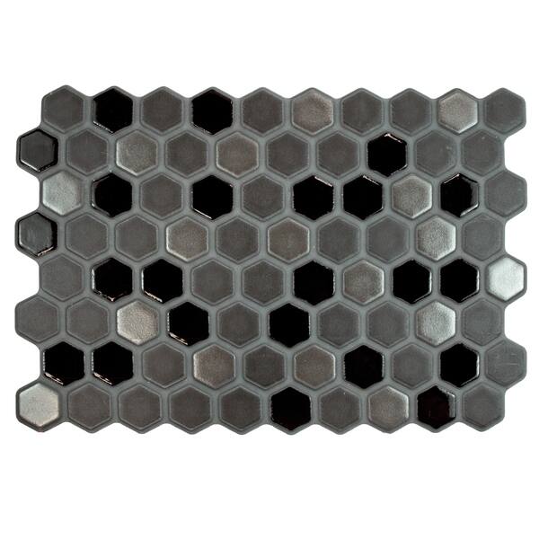 Merola Tile 8x12-inch Perfect Black Ceramic Wall Tile (Case of 18 ...