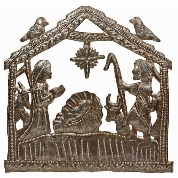 In The Stable Metal Nativity Wall Art (Haiti) - Bed Bath & Beyond - 9515442
