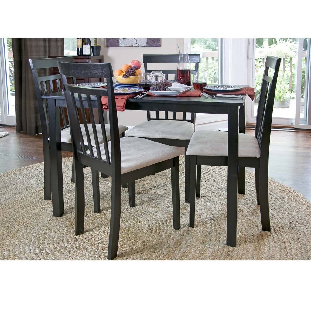 Baxton Studio Jet Warm Modern 5-piece Dining Set - Overstock - 9527225