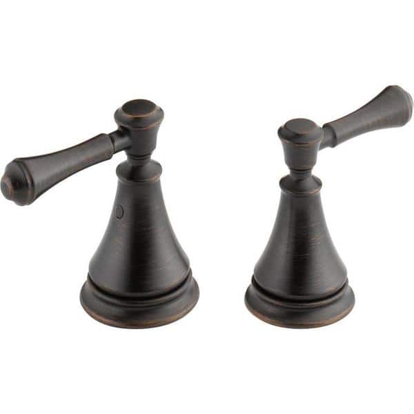 Delta Cassidy Metal Lever Handle Set - Deck Mount Lavatory & Bidet ...