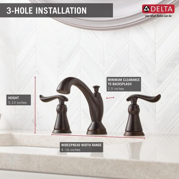 Delta Linden Two Handle Widespread Lavatory Faucet 3594-RBMPU-DST Venetian Bronze - On Sale ...