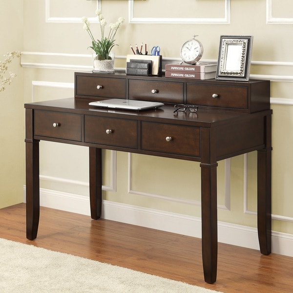 Two tier desk with drawers store
