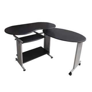 Merax Adjustable Corner Dark Grey Computer Desk - Bed Bath & Beyond ...