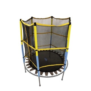 Machrus Upper Bounce Trampoline Jumping Mat With Attached Safety Net ...