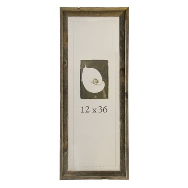 Barnwood 12-inch x 36-inch Picture Frame - 16743140 - Overstock.com ...