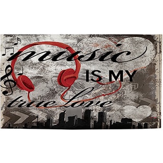 Music Is My True Love Rug (4' x 6') - 4' x 6' - Bed Bath & Beyond - 9564360