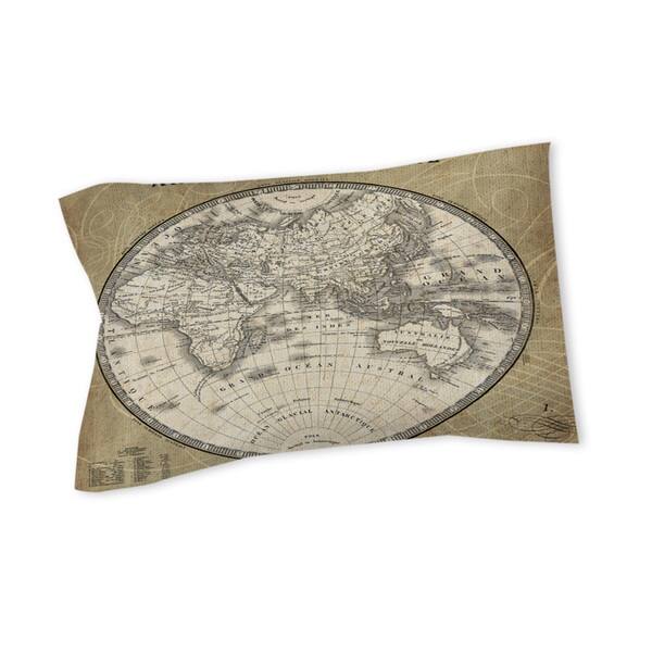 French World Map II Sham - Bed Bath & Beyond - 9565027