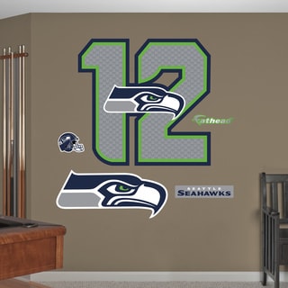 Fathead Seattle Seahawks 12th Man Logo Wall Decals - Bed Bath & Beyond ...