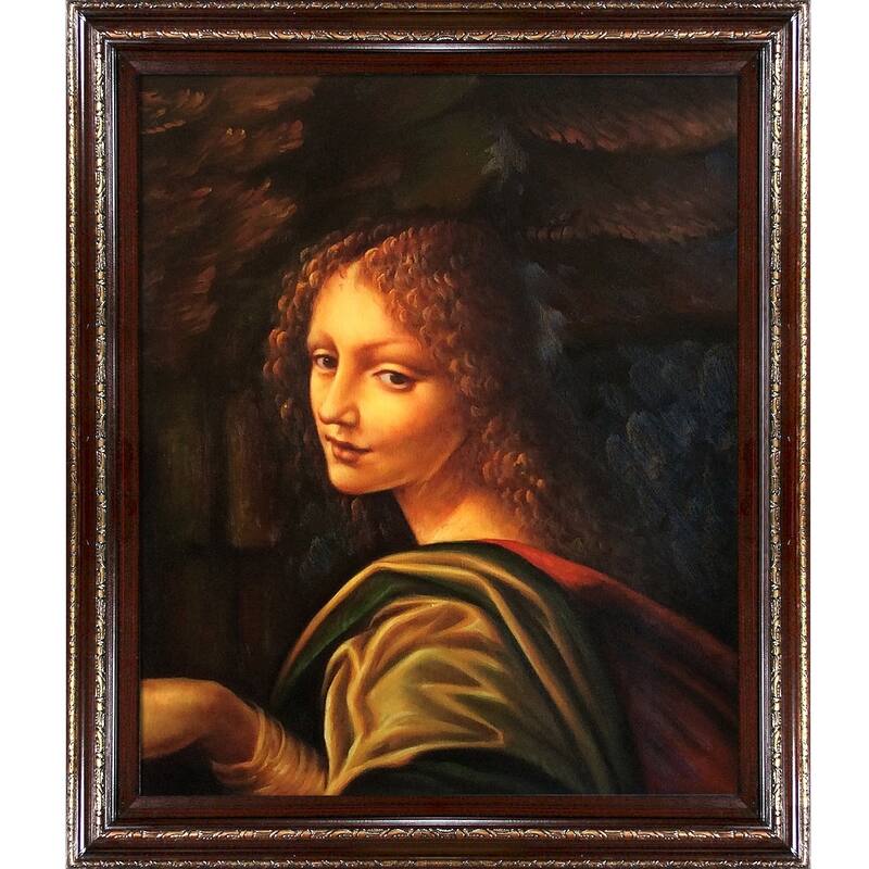 La Pastiche Leonardo da Vinci 'The Virgin of the Rocks (detail - young ...
