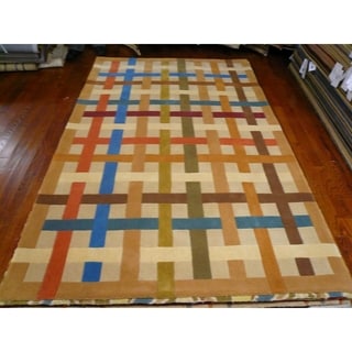 SAFAVIEH Handmade Rodeo Drive Contemporary Abstract Multicolored Wool ...