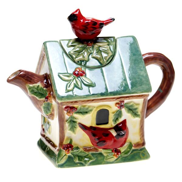 Certified International Winter Wonder Teapot 24-ounce - Bed Bath ...
