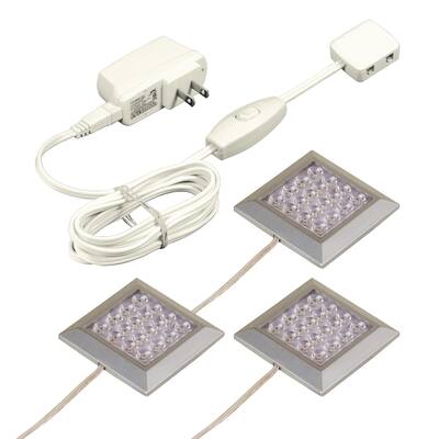 JESCO Orionis Square 3-light LED Surface Mount Kit - Overstock - 9610923