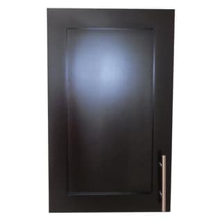 Classic Black Wall-mounted Shallow 2.5-inch Depth 24-inch Frameless ...