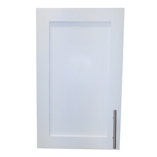 Classic White Enamel Wall-mounted Shallow 2.5-inch Depth 18-inch ...