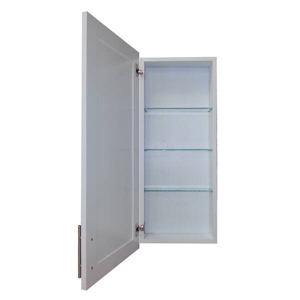 Classic White Enamel Wall-mounted Shallow 2.5-inch Depth 30-inch ...